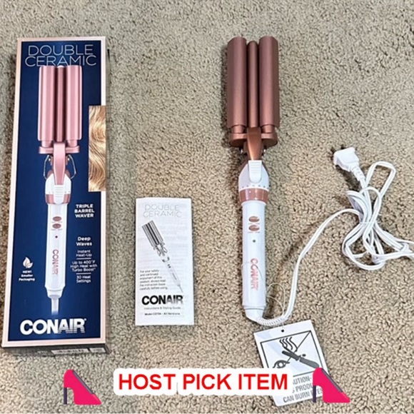 Conair | Hair | Nib Conair Double Ceramic Triple Barrel Waver | Poshmark